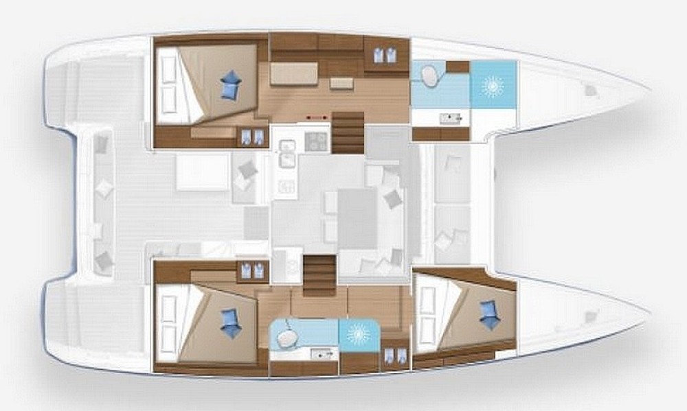 Fiche technique Lagoon 40 avec vidéo | SamBoat